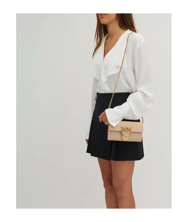 Pinko Love One Chain Linked Crossbody Bag