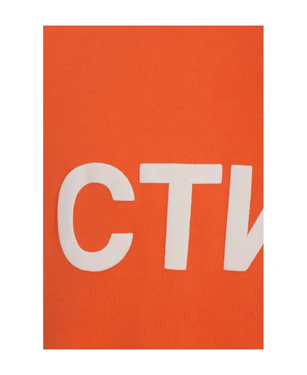 Heron Preston Logo Printed Crewneck T-shirt - Orange