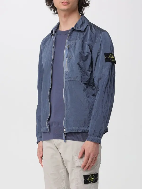 Stone Island Nylon Metal Zip Jacket - Air Force Blue