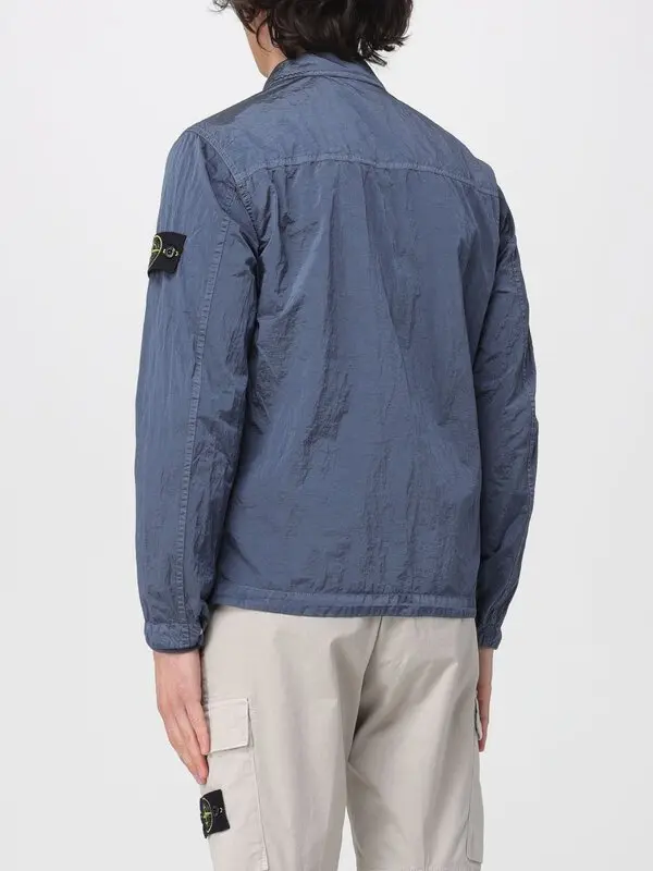 Stone Island Nylon Metal Zip Jacket - Air Force Blue