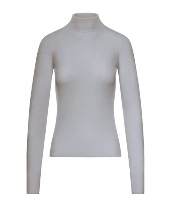 Sportmax Niagara Turtleneck Knitted Jumper - Gray