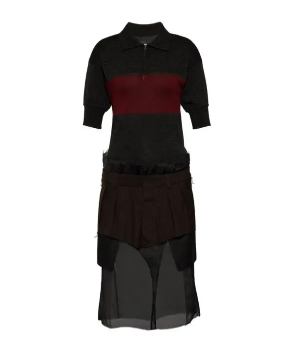 MAISON MARGIELA Layered Blend Midi Dress