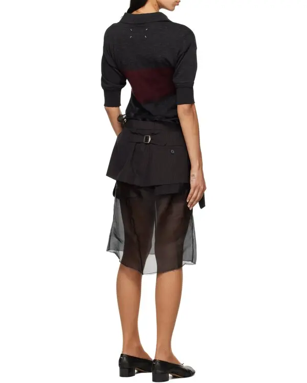 MAISON MARGIELA Layered Blend Midi Dress