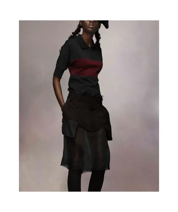 MAISON MARGIELA Layered Blend Midi Dress