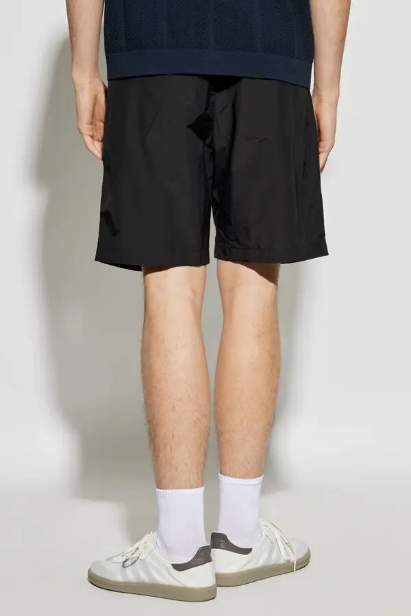 Theory Elastic Waist Shorts With Button Fly