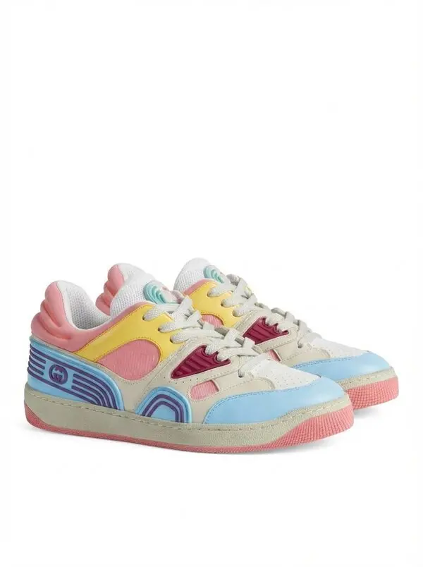 Gucci Basket Lace-up Sneakers - Multicolor