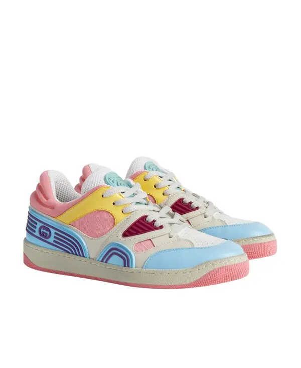 Gucci Basket Lace-up Sneakers - Multicolor