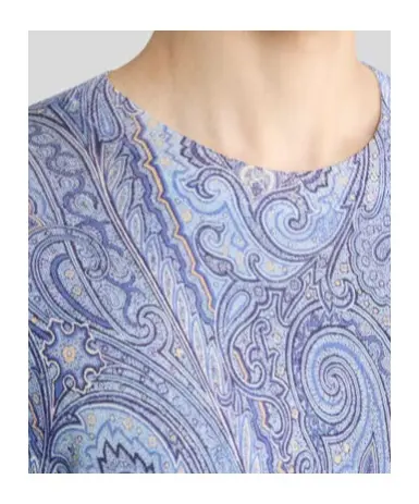 Etro Paisley Knit Jumper - Light Blue