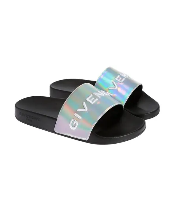 Givenchy Logo Detail Flip Flops - Black