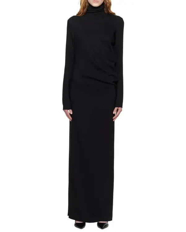 TOTEME Twist Long Sleeve Maxi Dress