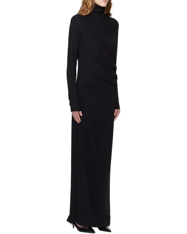 TOTEME Twist Long Sleeve Maxi Dress