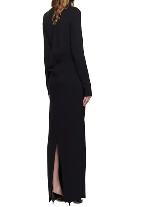 TOTEME Twist Long Sleeve Maxi Dress