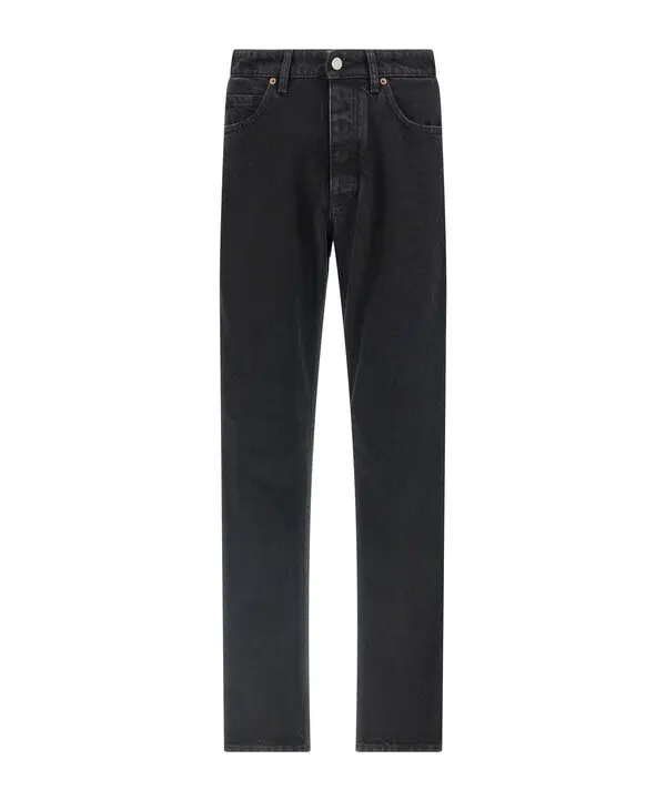 MAISON MARGIELA Straight Leg Taped Jeans - Black