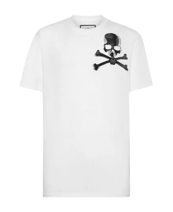 Philipp Plein Logo Plaque Crewneck T-shirt