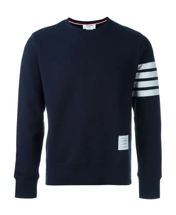 Thom Browne Classic Loopback 4-bar Sweatshirt - Navy Blue