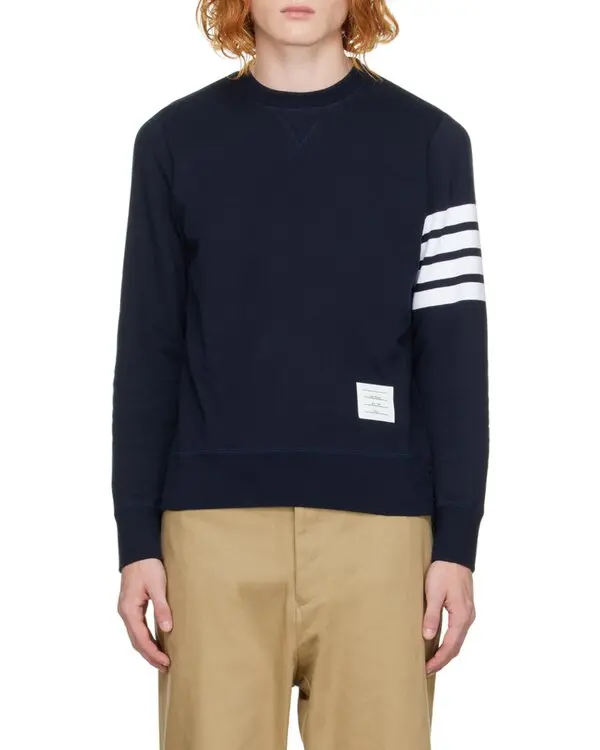 Thom Browne Classic Loopback 4-bar Sweatshirt - Navy Blue