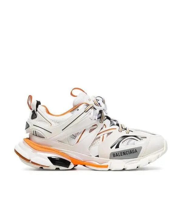 Balenciaga Lace-up Track Sneakers - White