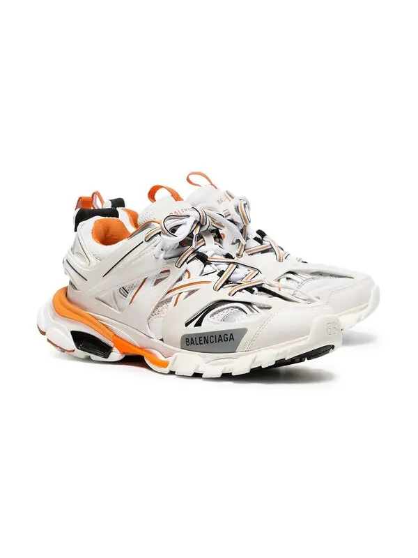 Balenciaga Lace-up Track Sneakers - White