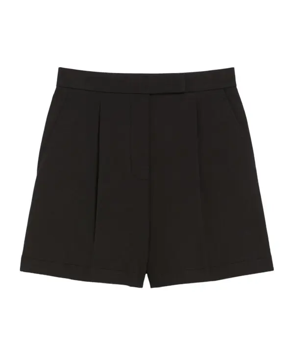 Max Mara Amburgo Pleat Detailed Shorts - Black