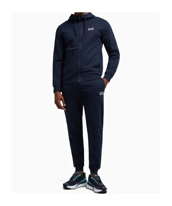 EA7 Long-sleeved Hooded Sports Suit - Blue