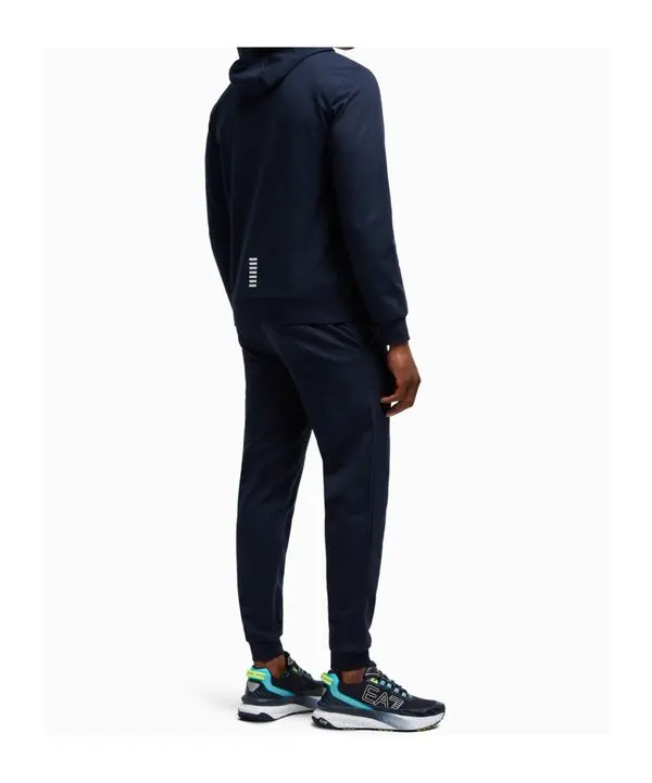 EA7 Long-sleeved Hooded Sports Suit - Blue