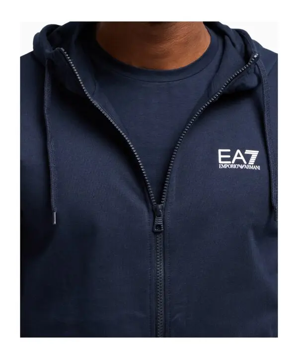 EA7 Long-sleeved Hooded Sports Suit - Blue