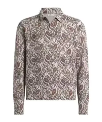 Etro Foliage Motif Polo Shirt