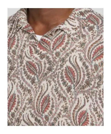 Etro Foliage Motif Polo Shirt