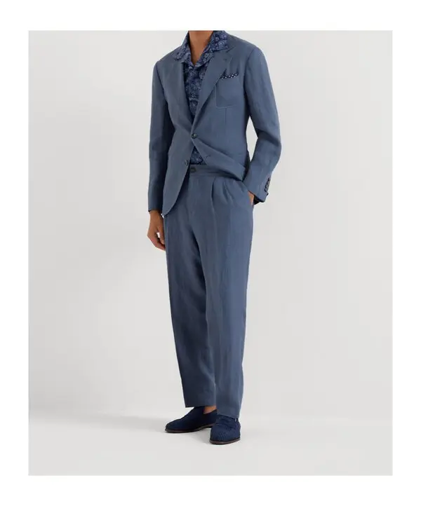 Brunello Cucinelli Linen Straight-leg Trousers