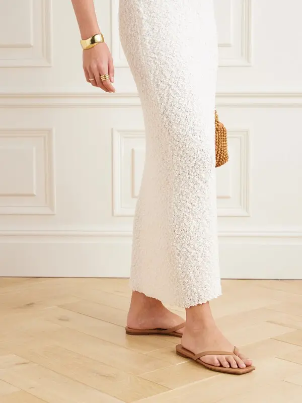 AeydĒ Square Toe Flip Flop Sandals