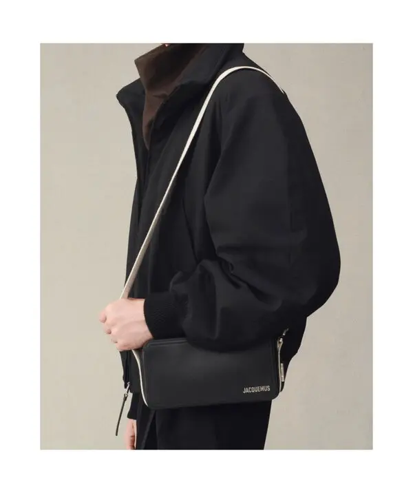 Jacquemus Logo Plaque Utility Shoulder Bag - Black