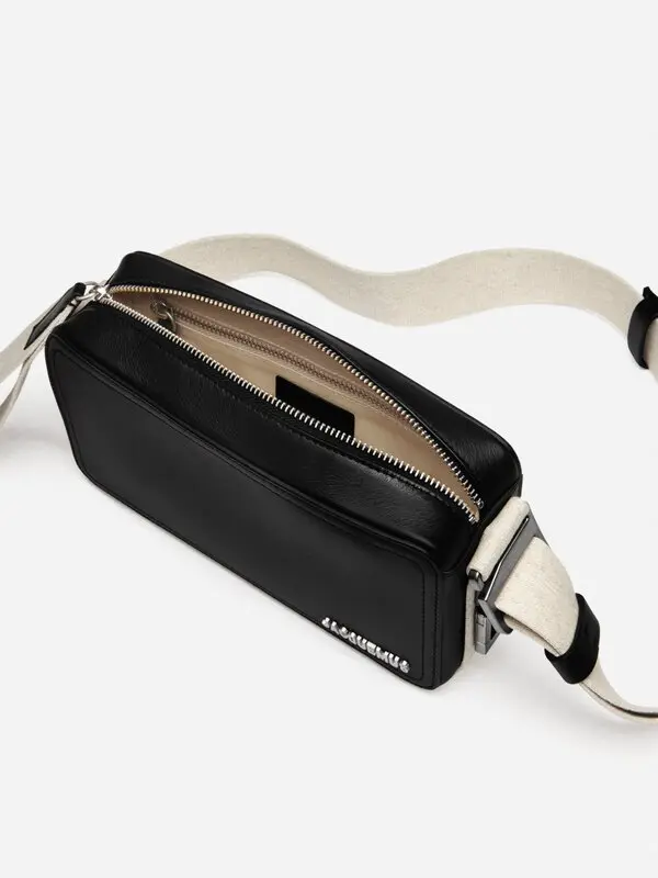 Jacquemus Logo Plaque Utility Shoulder Bag - Black