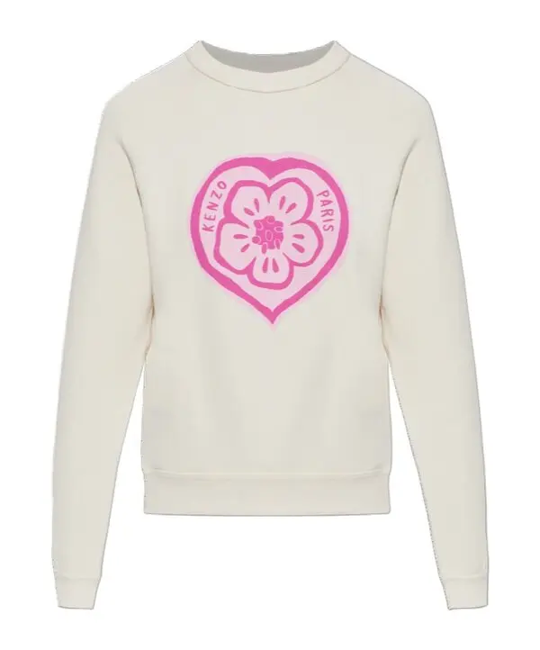 Kenzo Heart Logo Sweatshirt - White