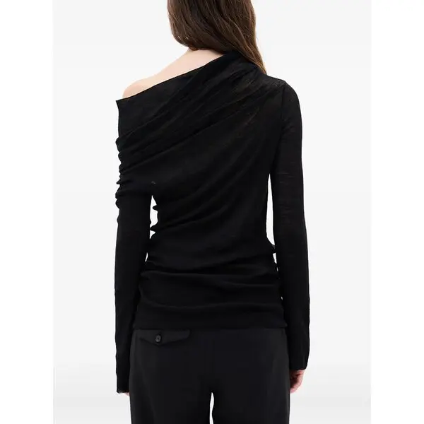 ANN DEMEULEMEESTER Tizziana Long Sleeve Knit Top