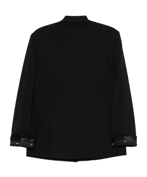 MSGM Single-breasted Jacket - Black