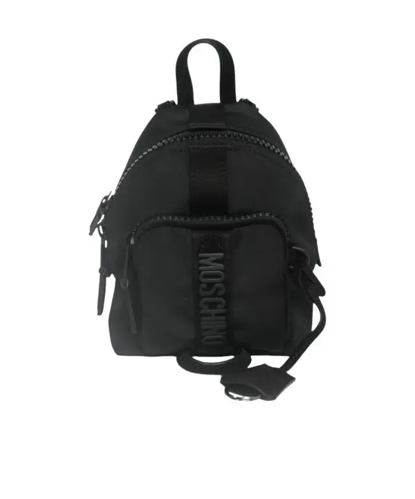 Moschino Cordura Backpack With Zippered Pockets