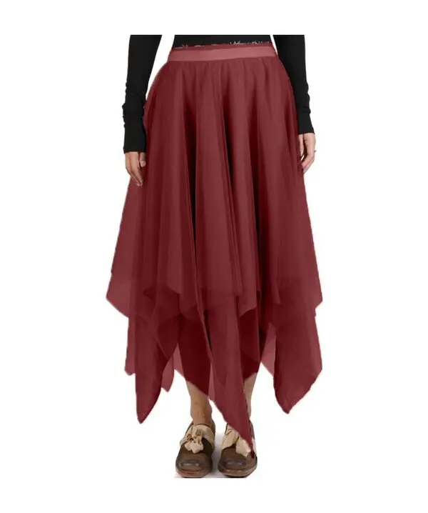 MARC LE BIHAN Tiered Cascading Design Skirt
