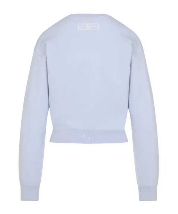 Balenciaga Logo Intarsia Crewneck Sweater