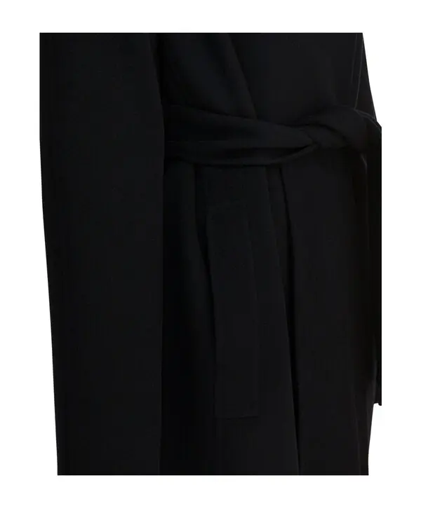 Khaite Single-breasted Belted Coat - Black