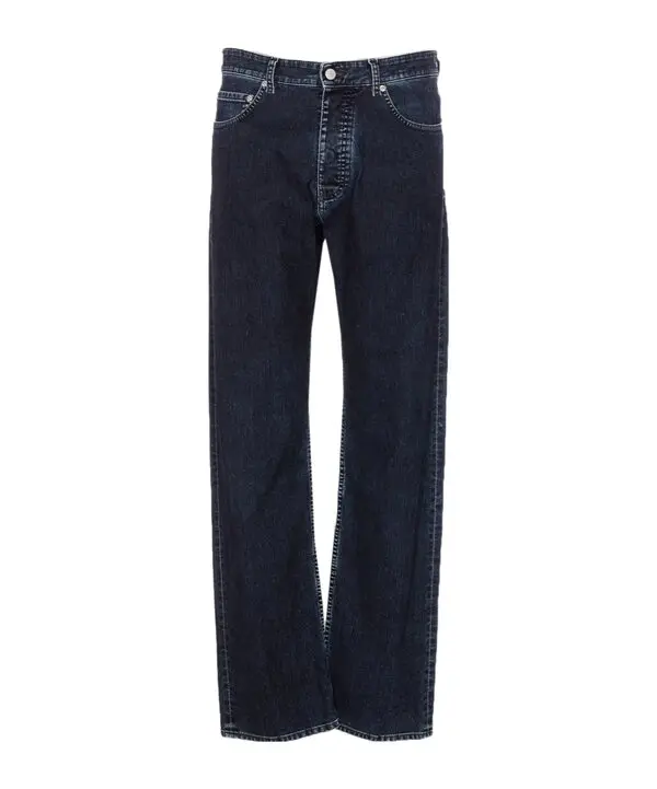 MAISON MARGIELA Straight Leg Faded Jeans - Black