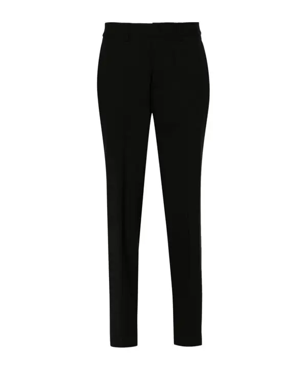 P.a.r.o.s.h High-waist Straight-leg Trousers - Black