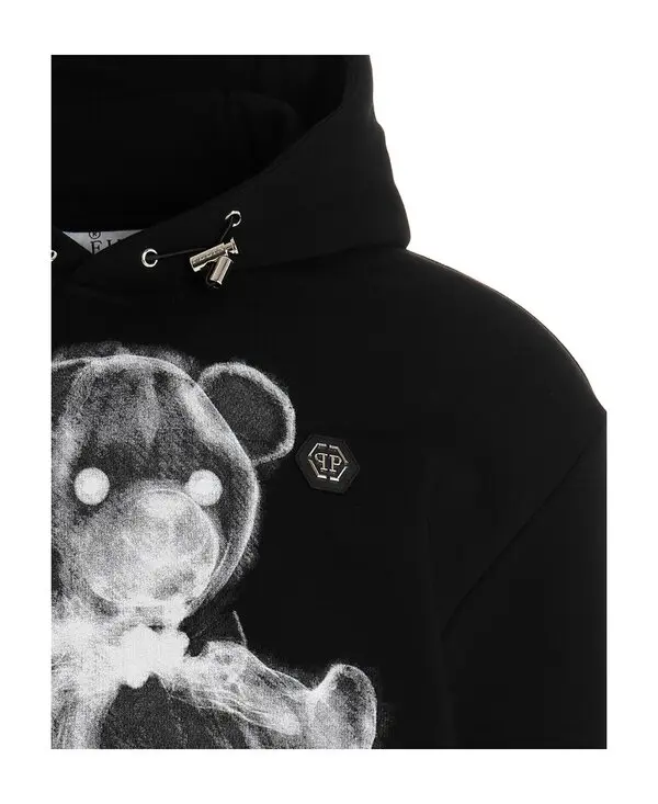 Philipp Plein Rx Teddy Bear Hooded Sweater