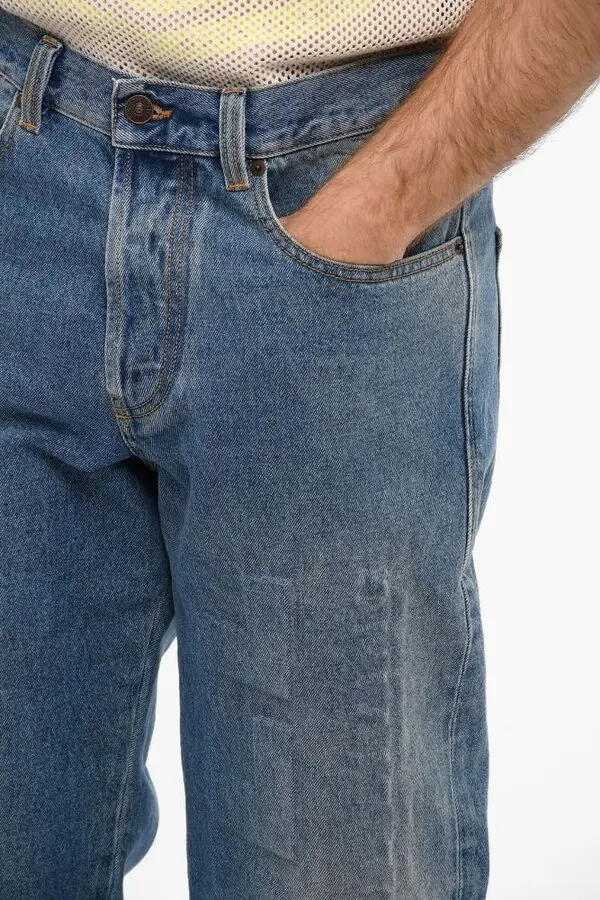 DIESEL® D-mand Mid-rise Straight-leg Jeans - Blue