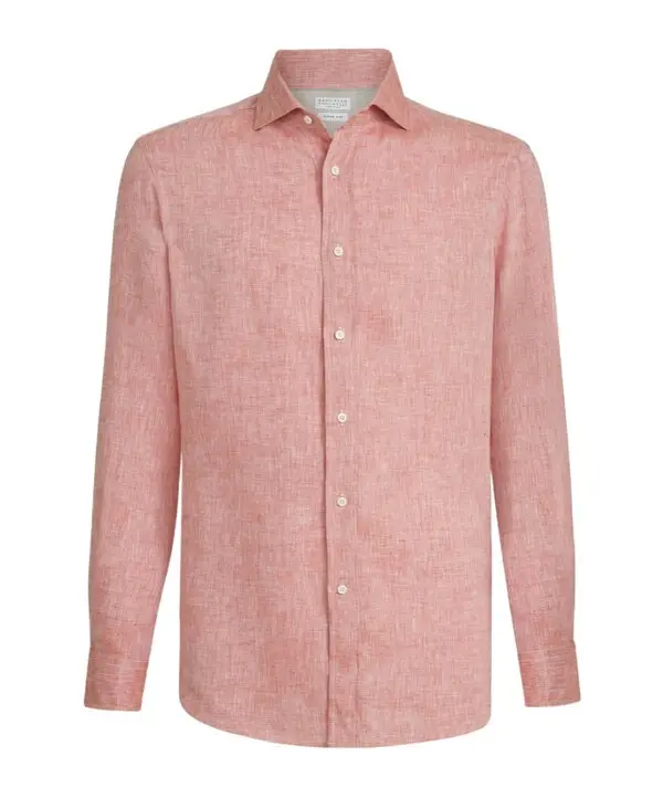 Brunello Cucinelli Textured Long-sleeve Shirt