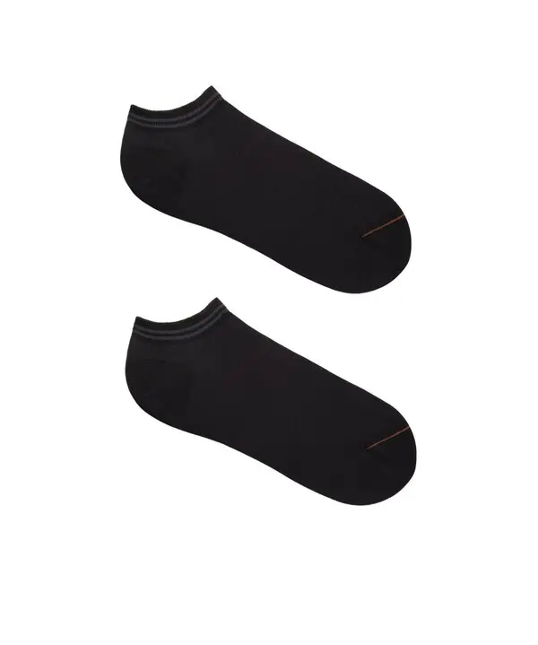 Zegna Cotton Blend Socks - Black