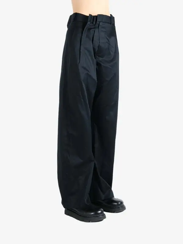 MAISON MARGIELA Asymmetrical Pleated Trousers