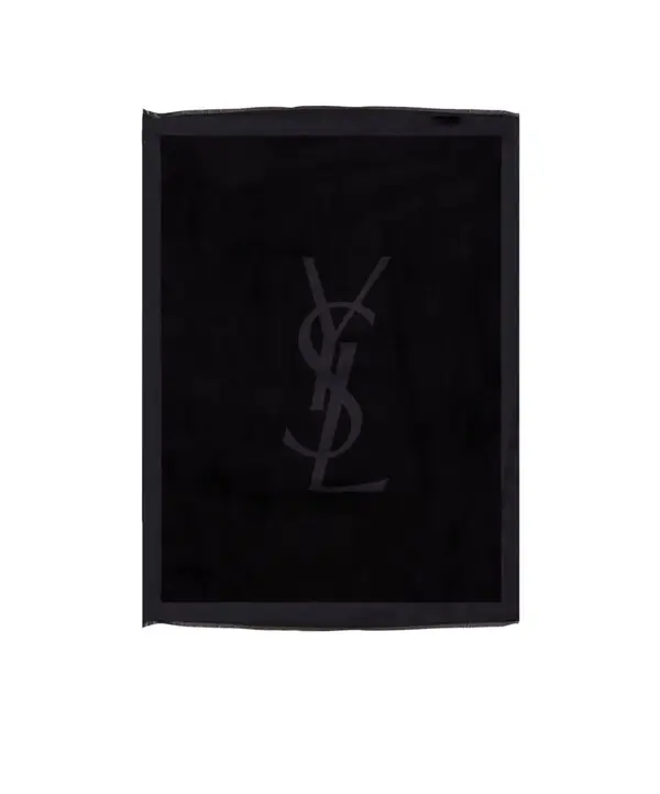 Saint Laurent Logo Printed Scarf - Black