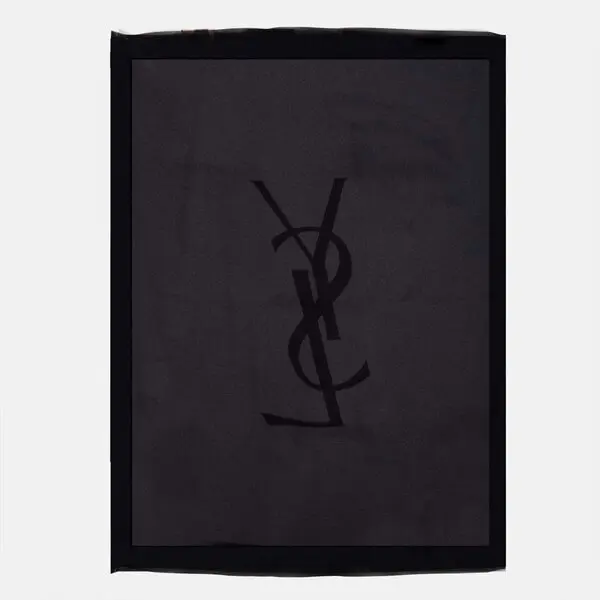 Saint Laurent Logo Printed Scarf