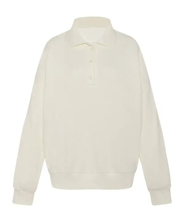 THE ROW Knitted Polo Sweatshirt - Shell Color