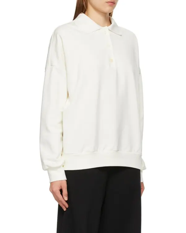 THE ROW Knitted Polo Sweatshirt - Shell Color